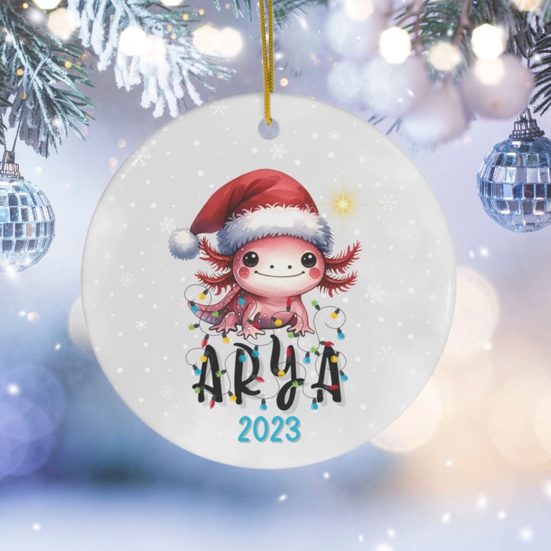 Axolotl Christmas Ornaments - Etsy