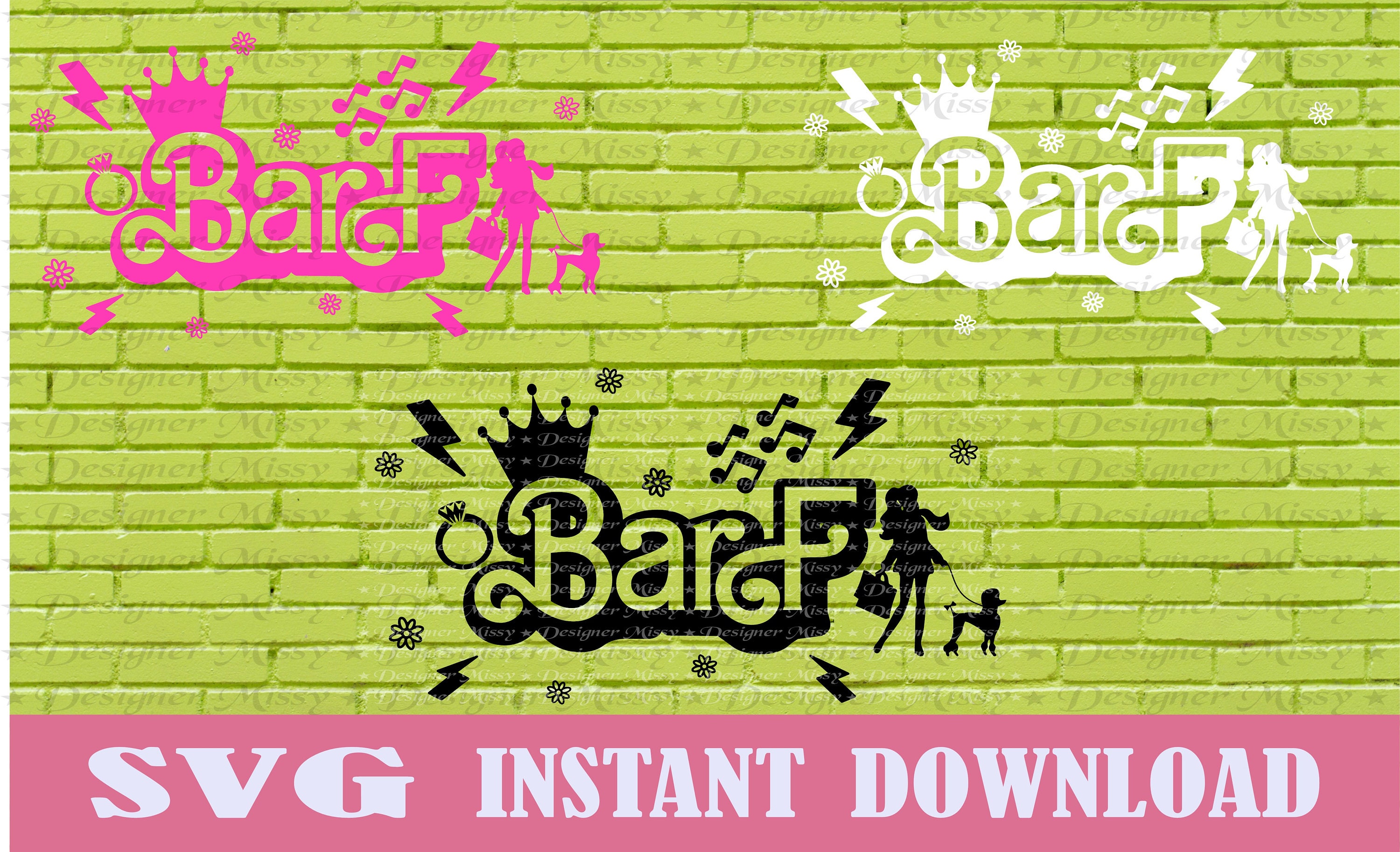 Barbi SVG, Barf SVG, Come on Barbi Svg, Let's Go Party Svg, Digital ...