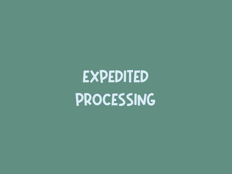 Expedited Processing - Etsy