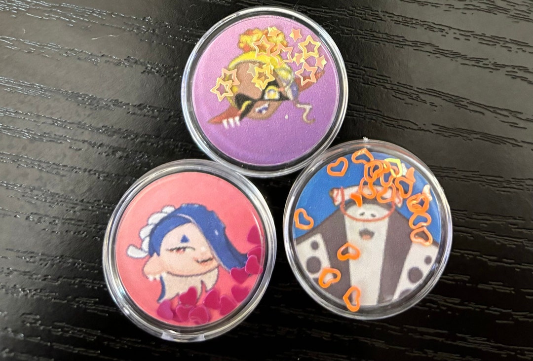 Splatoon Amiibo Coins With Original Art Including New Deep Cut 2023 - Etsy