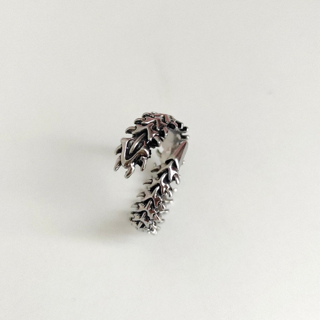 Centipede Ring, Silver Color Punk Caterpillar Ring, Anime Kaneki Ken ...