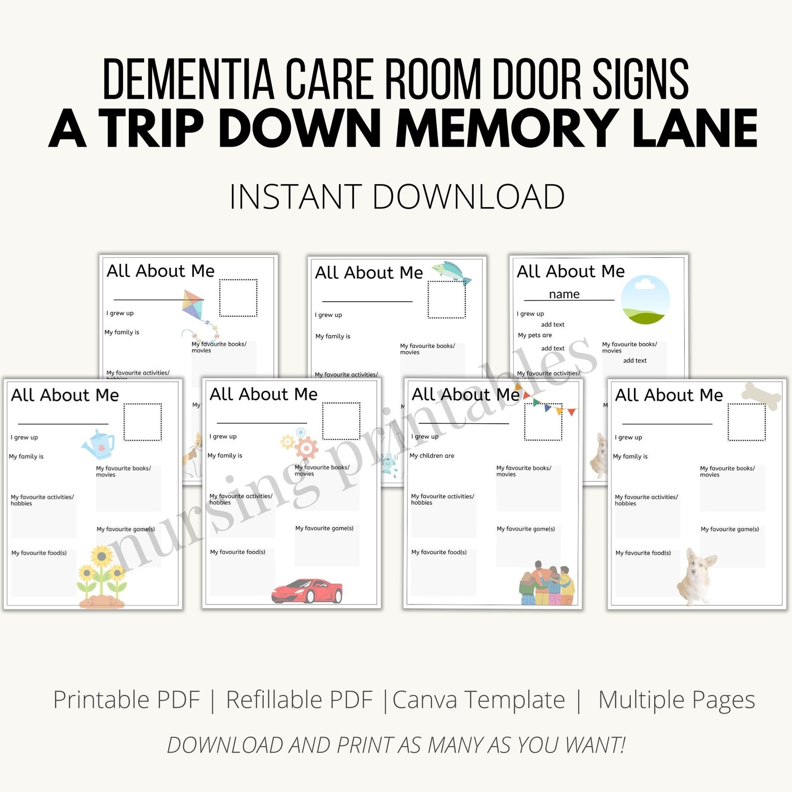 Dementia Care Room Door Signs - Dementia Care - Dementia in Care Homes ...