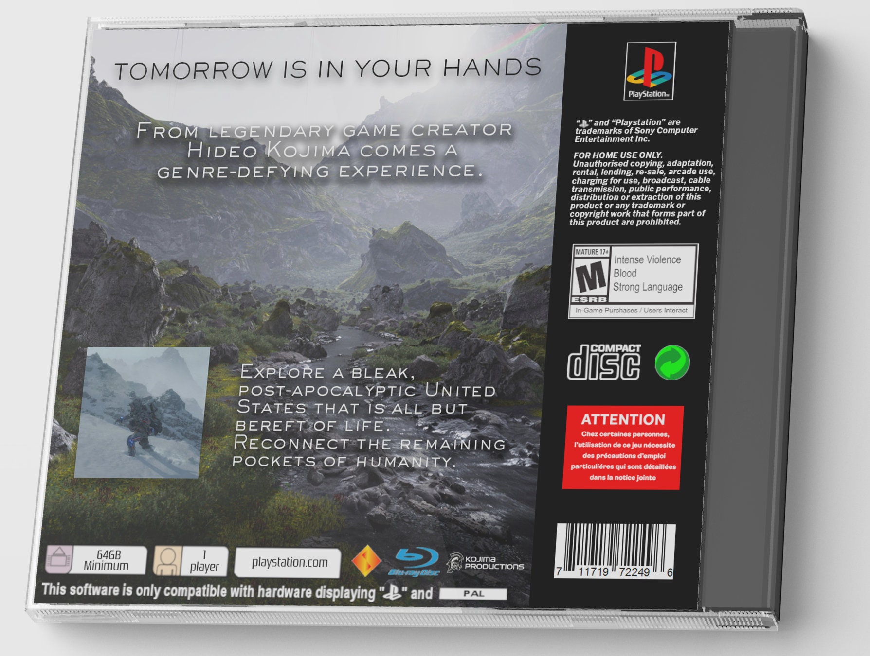 Death Stranding (PS4) Custom PS1 Inspired Jewel Case - Etsy