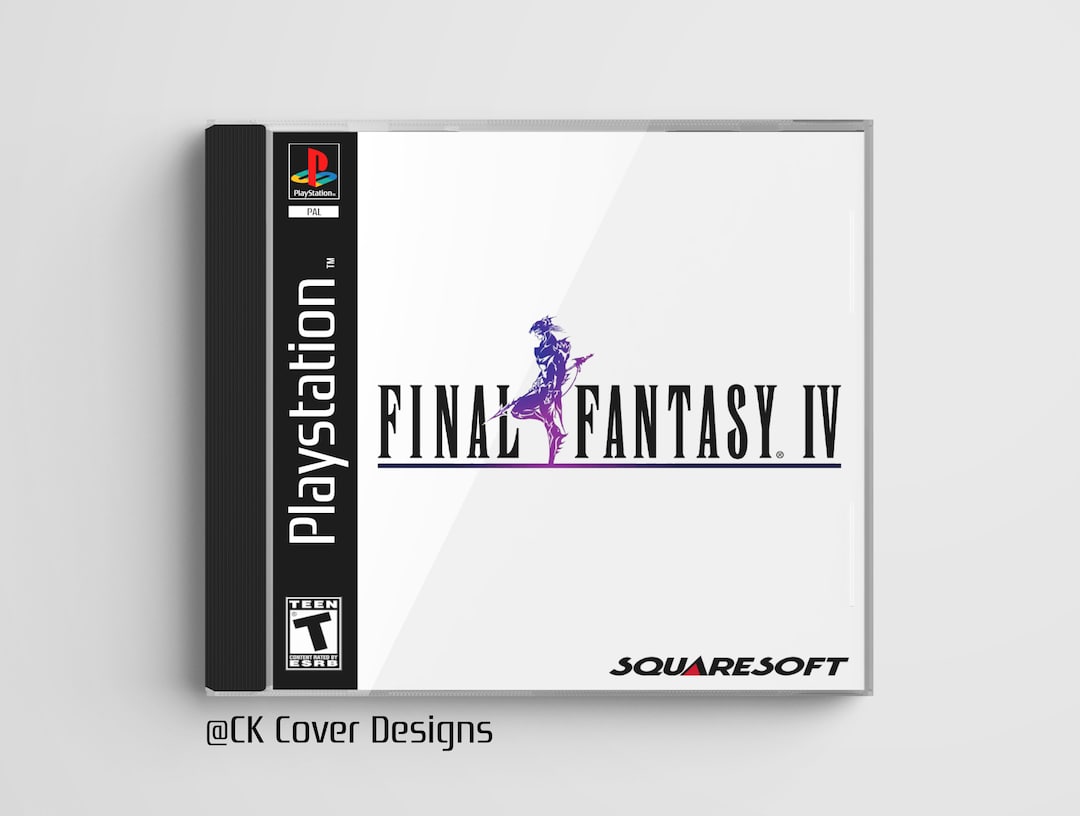 Final Fantasy 4 Custom PS1 Inspired Jewel Case - Etsy UK