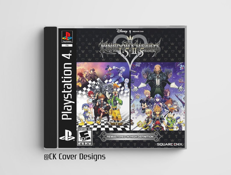 Kingdom Hearts PS4 Custom PS1 Inspired Jewel Case - Etsy
