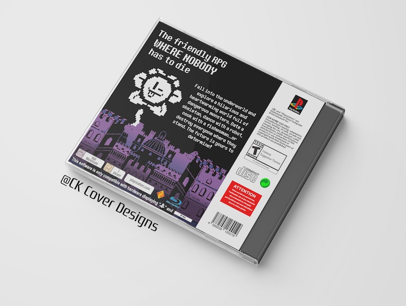 Undertale (PS5) Custom PS1 Inspired Jewel Case - Etsy