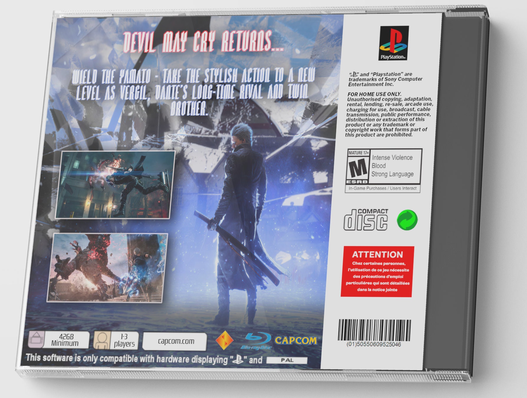 Devil May Cry 5 PS5 Custom PS1 Inspired Jewel Case - Etsy