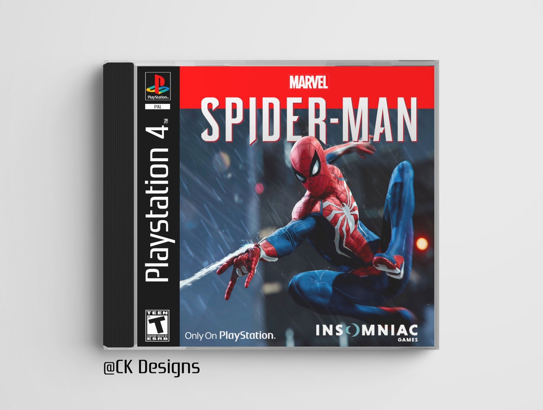 Spiderman (PS4) Custom PS1 Inspired Jewel Case - Etsy