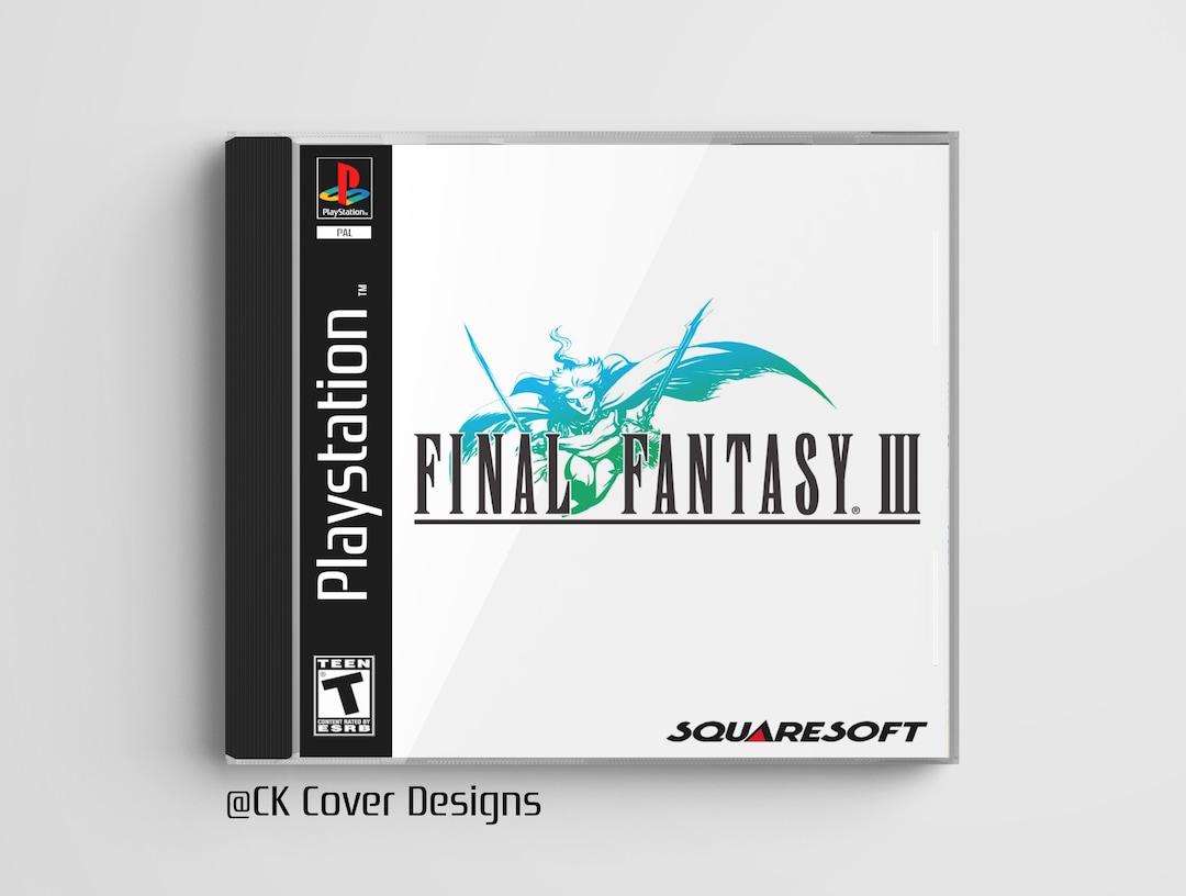 Final Fantasy 3 Custom PS1 Inspired Jewel Case - Etsy