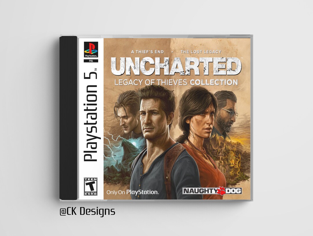 Uncharted: Legacy of Thieves Collection (PS5) Custom PS1 Inspired Jewel ...