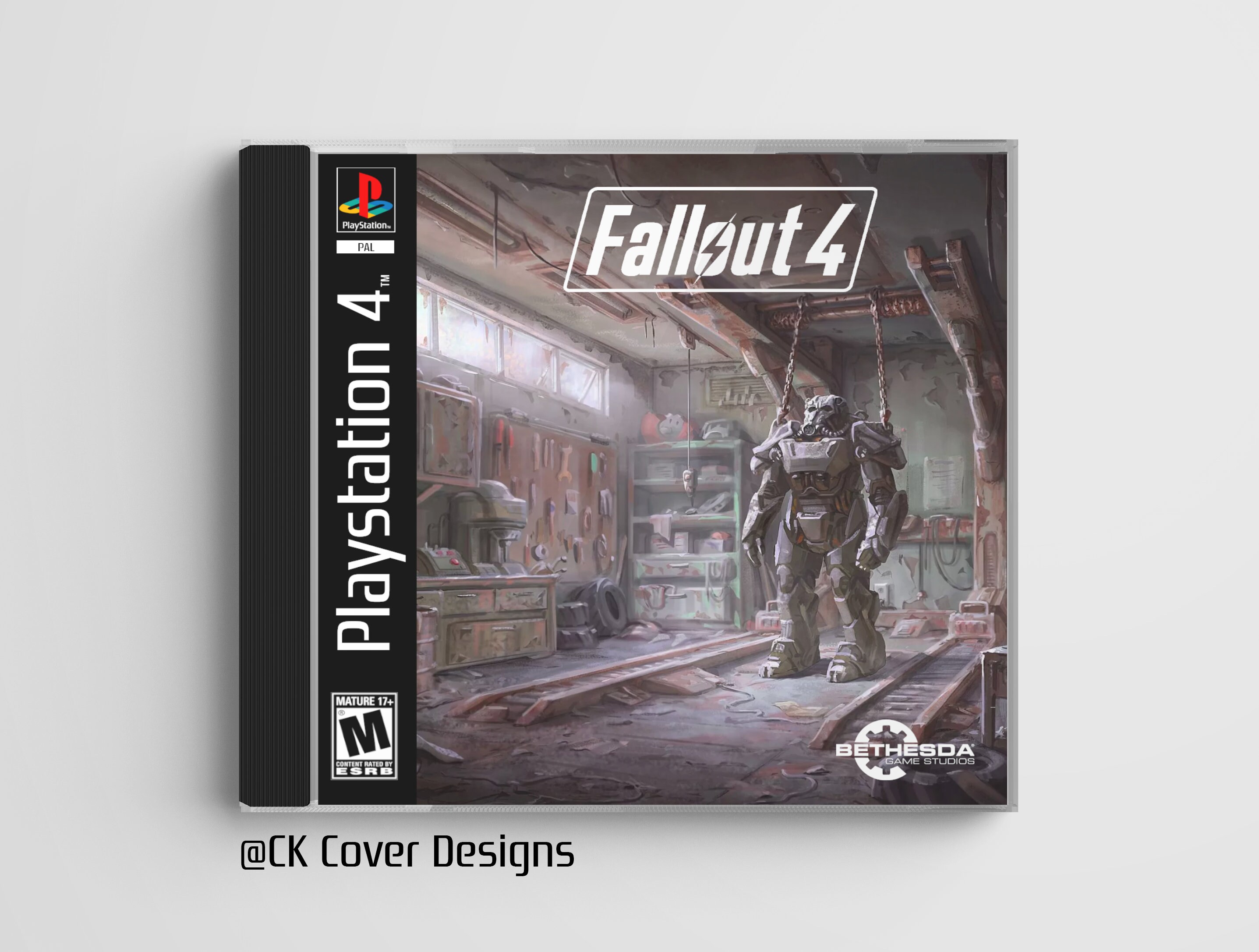 Fallout 4 PS4 Custom PS1 Inspired Jewel Case Etsy