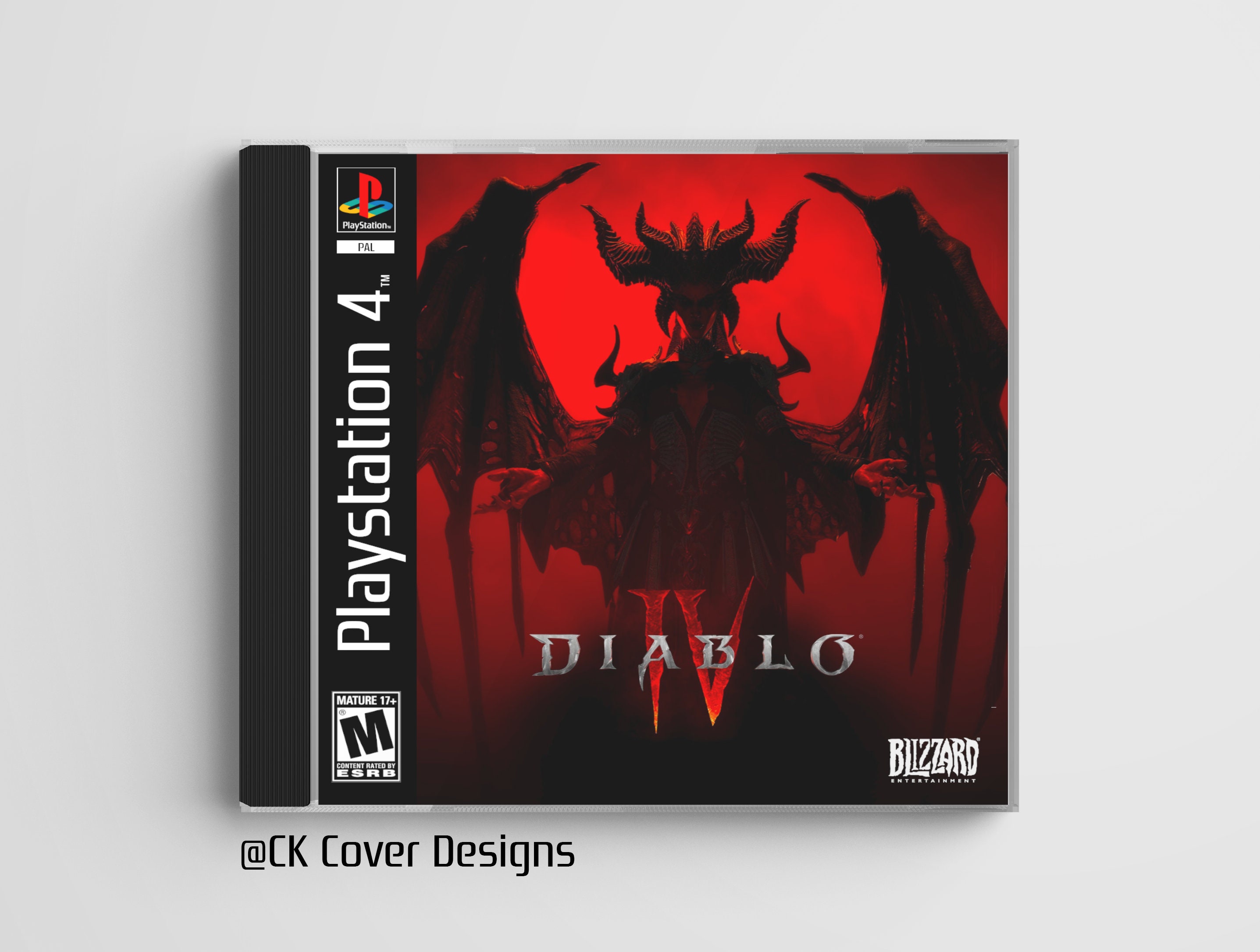 Diablo 4 PS4 Custom PS1 Inspired Jewel Case - Etsy
