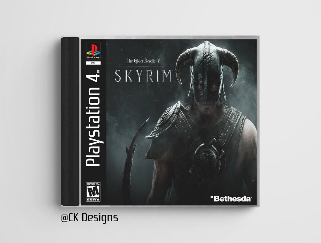 Skyrim (PS4) Custom PS1 Inspired Jewel Case - Etsy