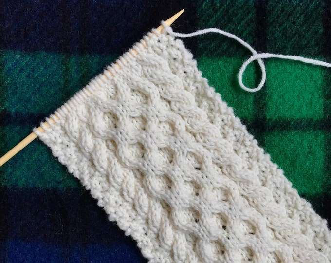 Knitting Pattern - Designed in Ireland - Traditional Irish Aran Cable ...
