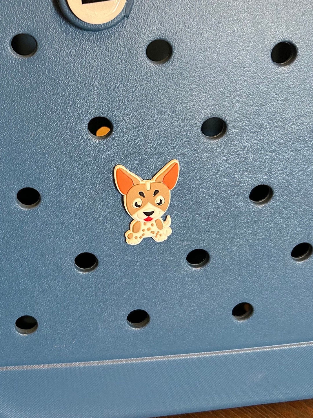 Spotted Terrier Dog Bogg Bag Tote Button Charm - Etsy