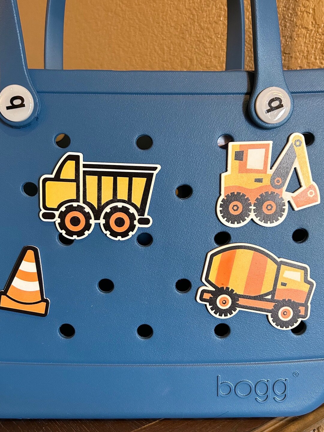 Construction 4 Piece Set Bogg Bag Button Charms - Etsy