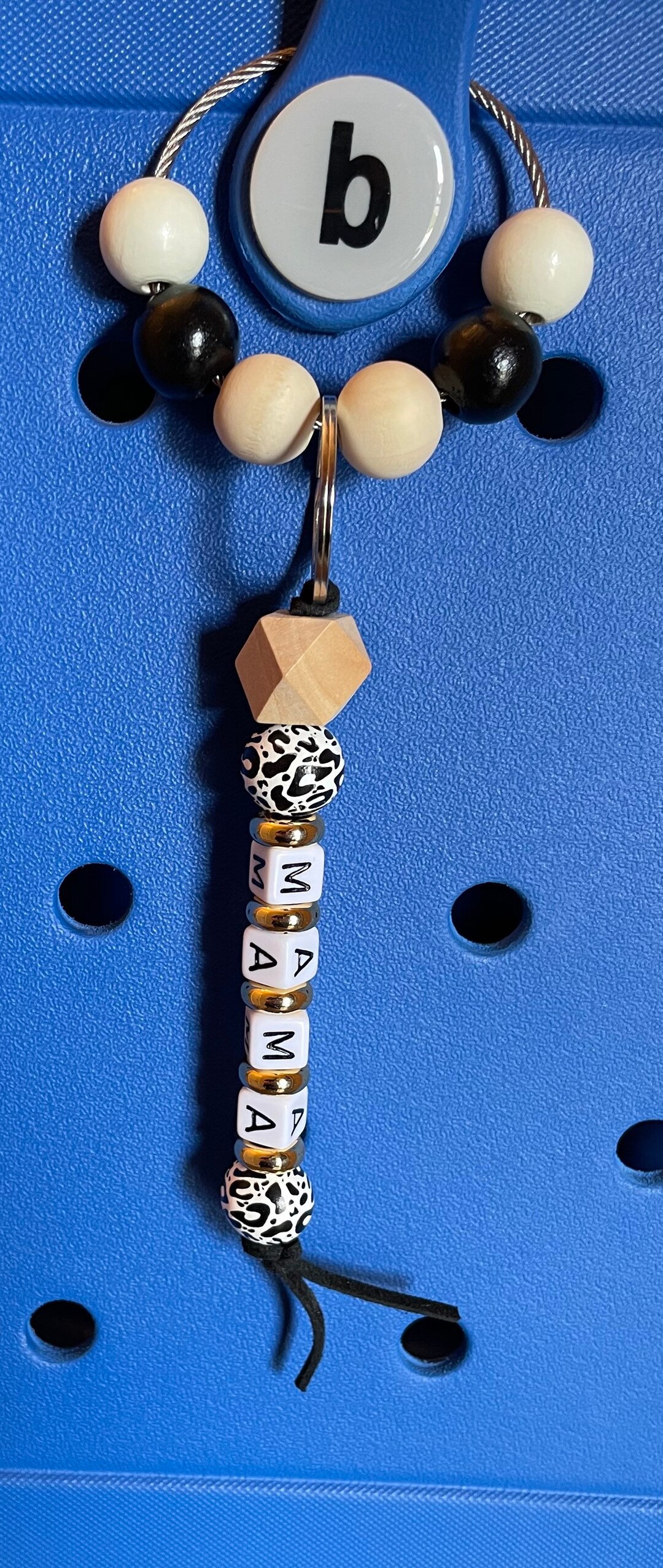 Mama Bogg Bag Charm Keychain With Beads - Etsy