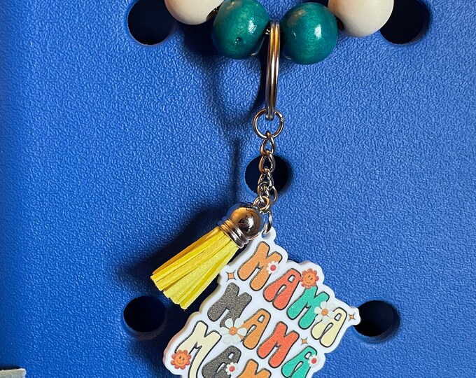 Mama Bogg Bag Charm Keychain With Beads - Etsy