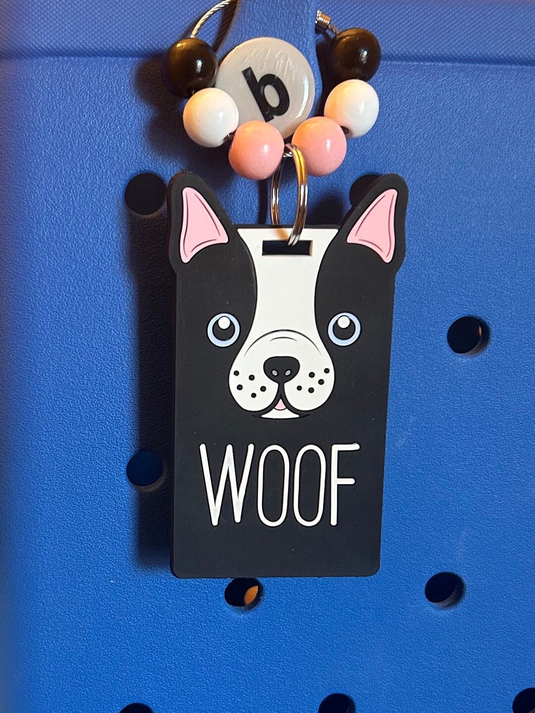 Dog Woof Bogg Bag Hanging Charm With Beads - Etsy