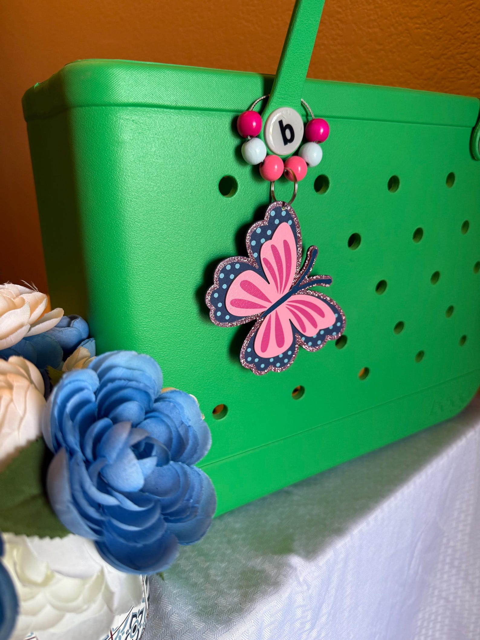 Butterfly Bogg Bag Charm Keychain - Etsy