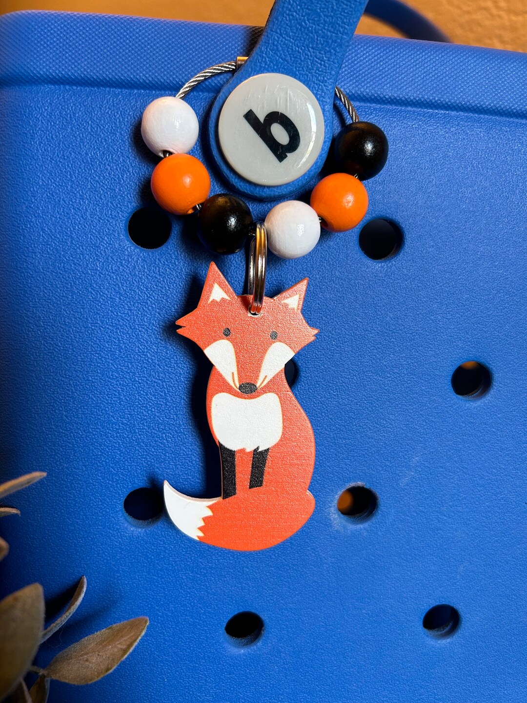 Fox Bogg Bag Charm Keychain With Beads - Etsy