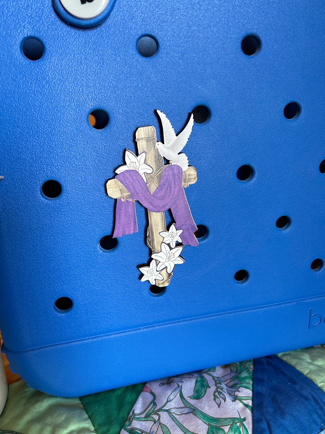 Easter Calvary Cross Button Charm - Etsy
