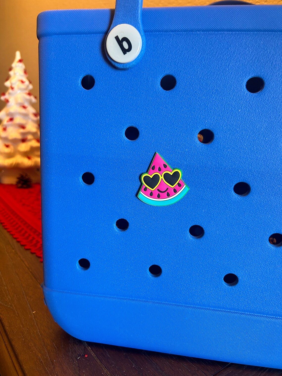 Watermelon Slice With Sunglasses Bogg Bag Tote Button Charm - Etsy
