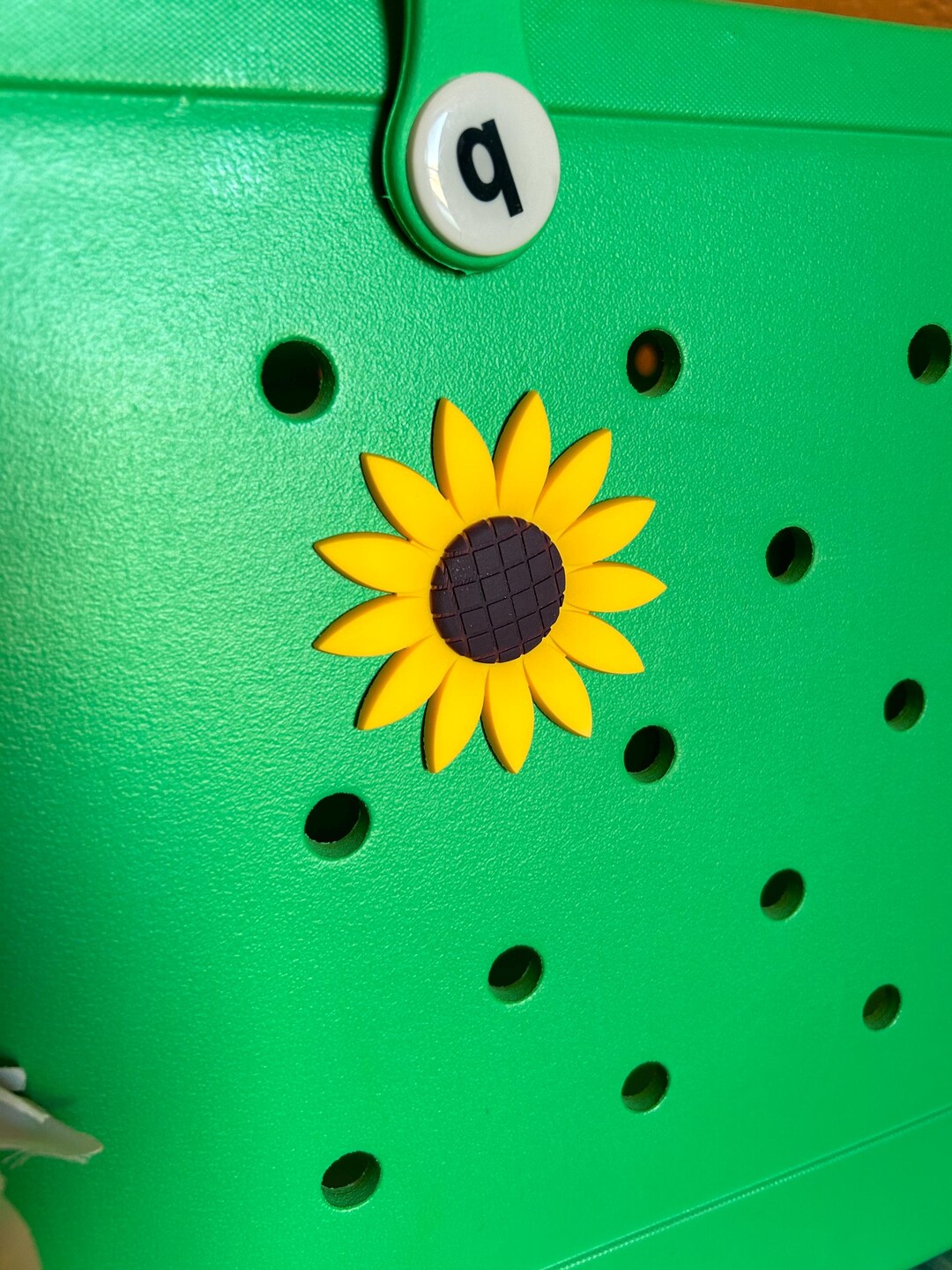 Sunflower Bogg Bag Button Charm - Etsy