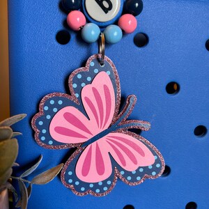 Butterfly Bogg Bag Charm Keychain - Etsy