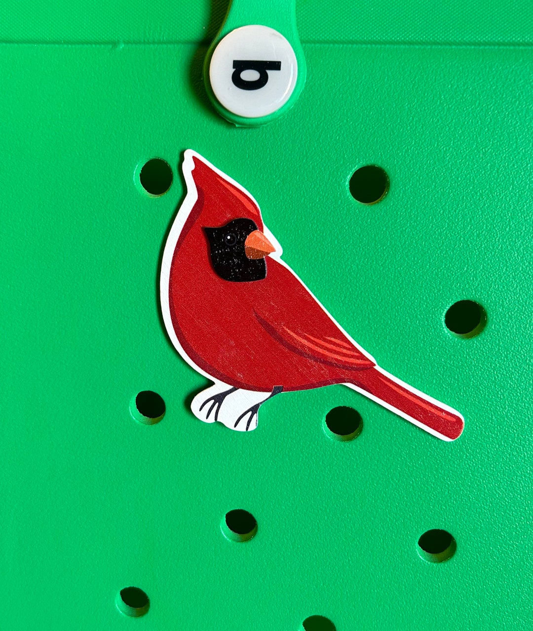 Cardinal Bogg Bag Button Charm - Etsy