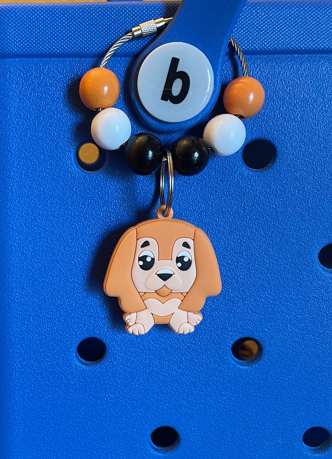 Cocker Spaniel Dog Bogg Bag Charm With Beads - Etsy
