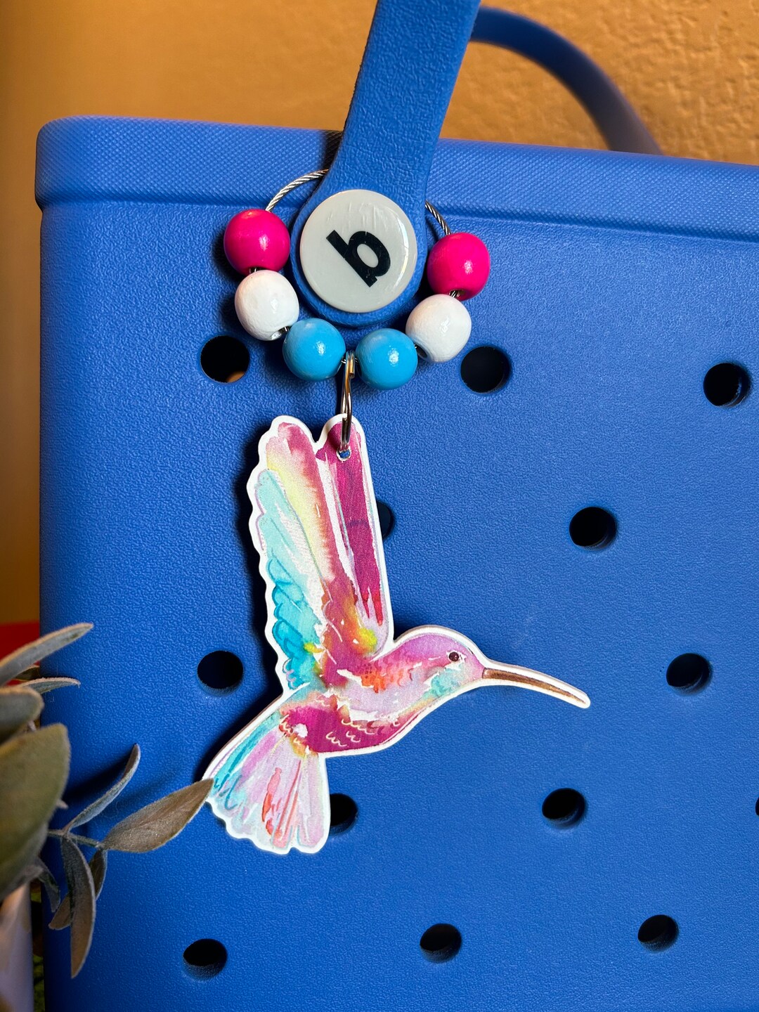 Hummingbird Bogg Bag Charm Keychain - Etsy