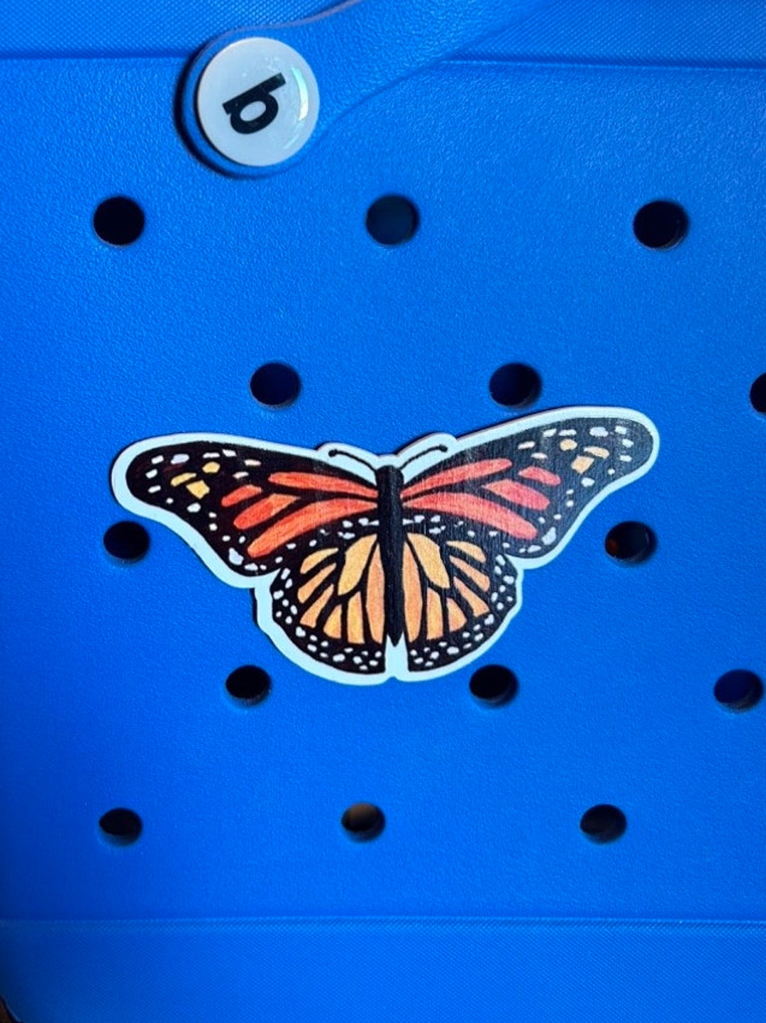 Monarch Butterfly Bogg Bag Button Charm - Etsy