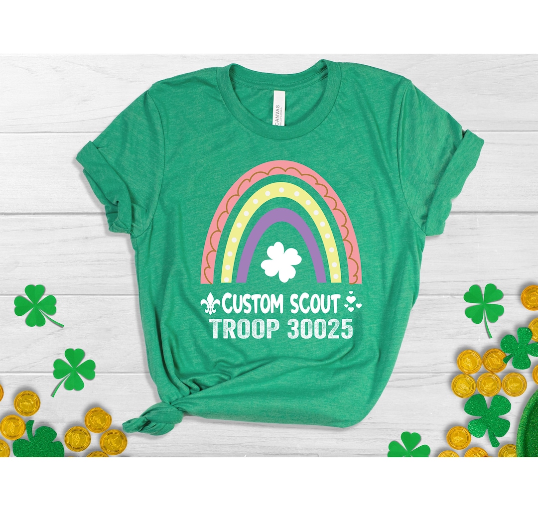 Custom Scout Troop Shirt, Rainbow Scout Shirt, Scout Troop Shirt, Scout ...