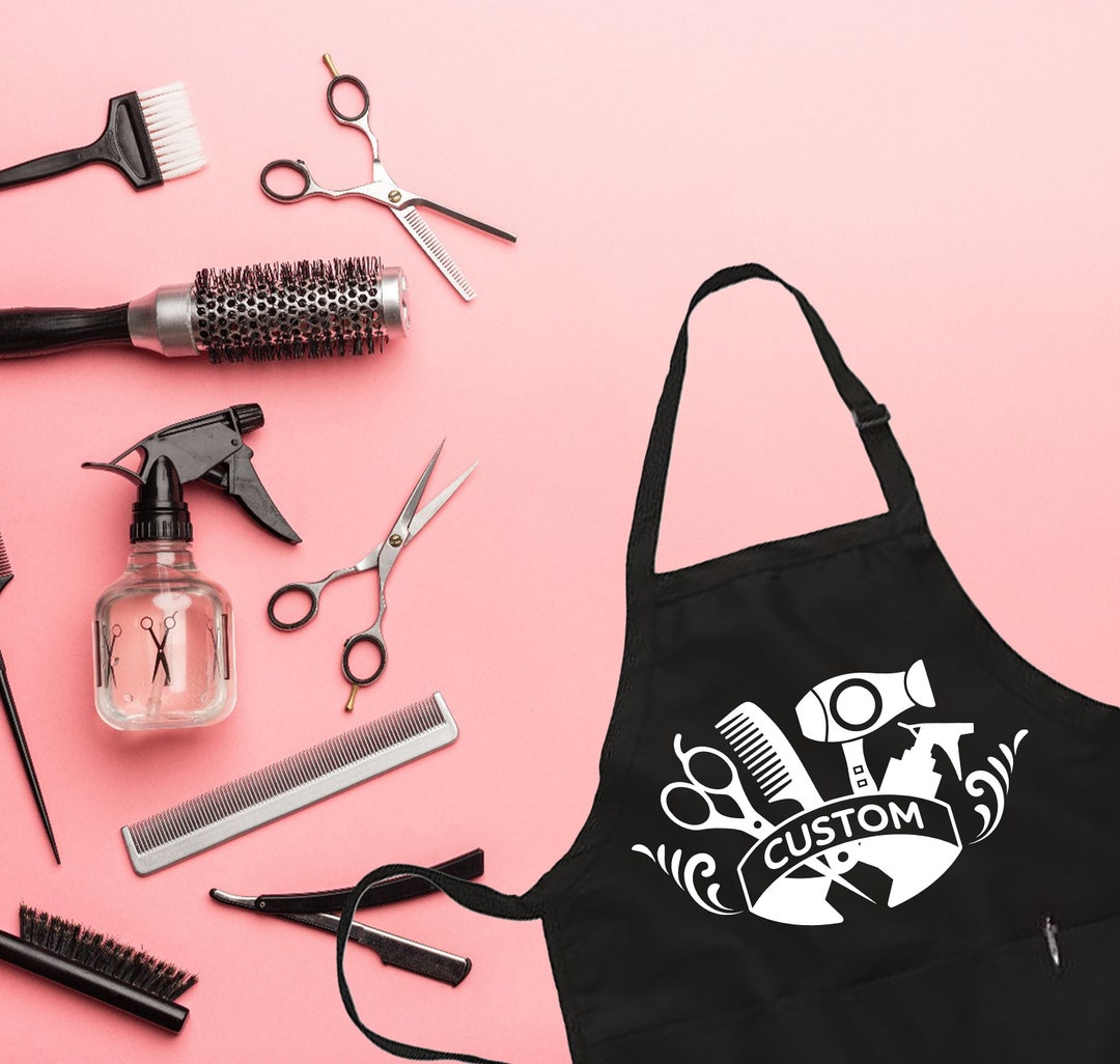 Custom Hair Stylist Apron for Women, Haircut Apron With Pocket ...