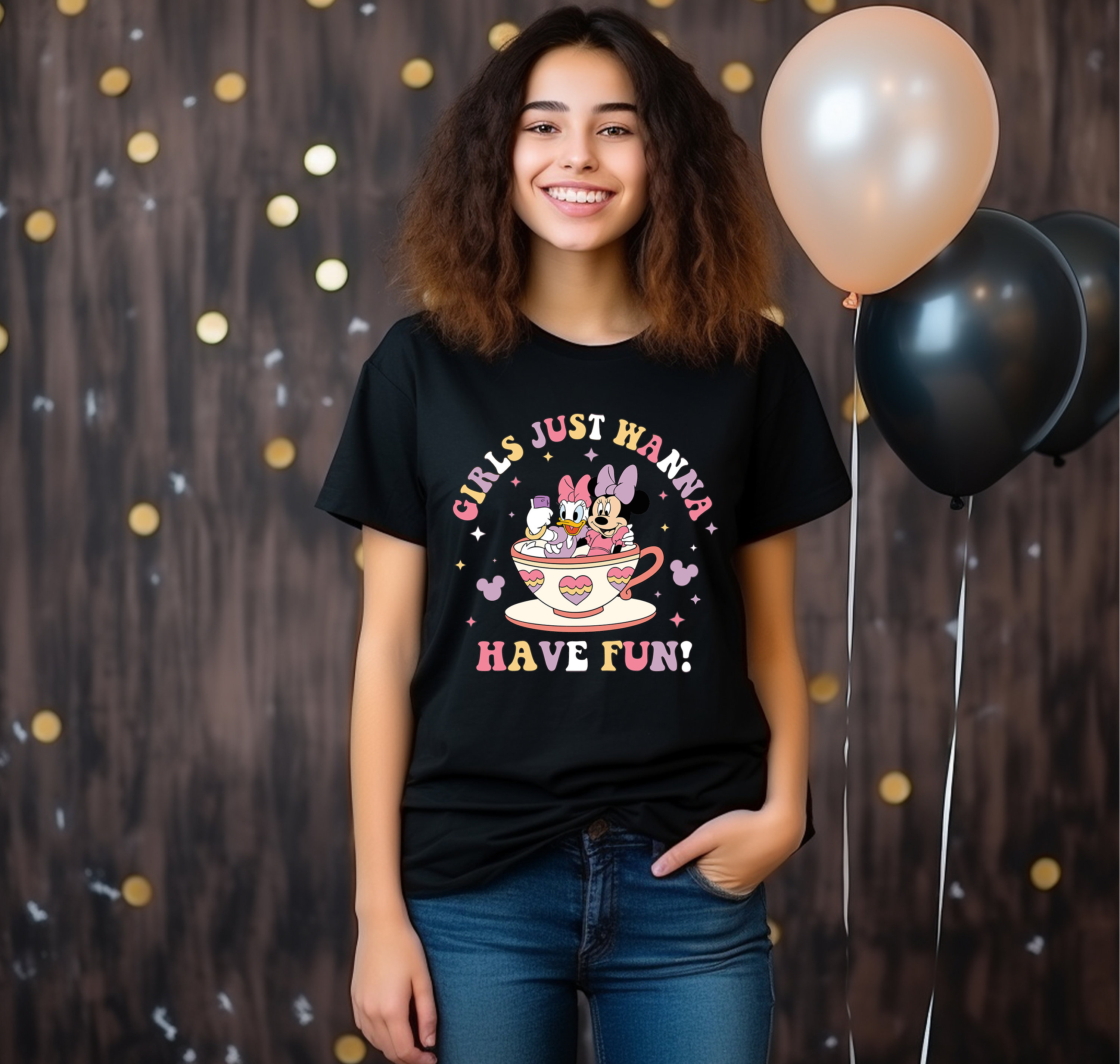 Girls Just Wanna Have Fun Shirt, Disney Besties T-shirt, Disney Minnie ...