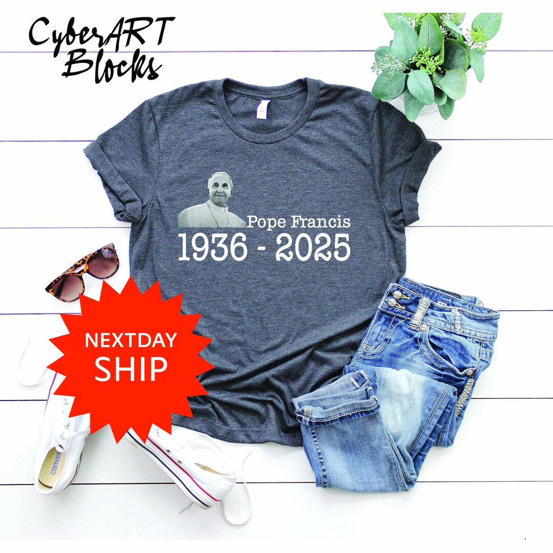 Pope Francis Shirt, Vatican Catholic Tee, Pope Francis Homage Tshirt ...