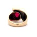 Vintage 1970s Asymmetrical Synthetic Ruby Cabochon Ring in 14kt Gold - Etsy
