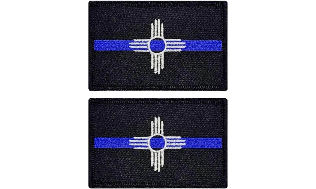 New Mexico Thin Blue Line Police State Flag Patch 2PC Bundle - Etsy