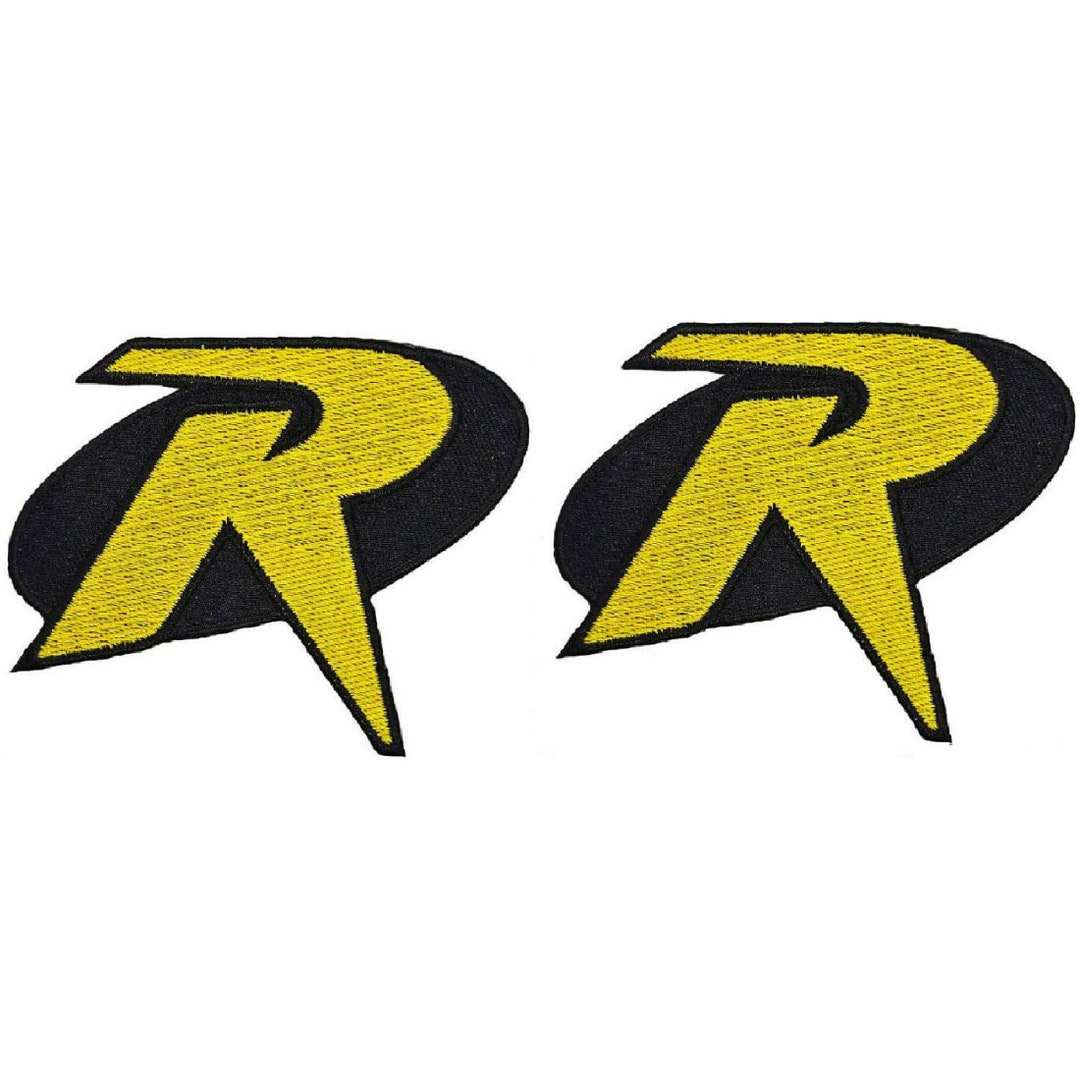 Robin R Logo Batman Animated Series Embroidered Patch 2pc - Etsy