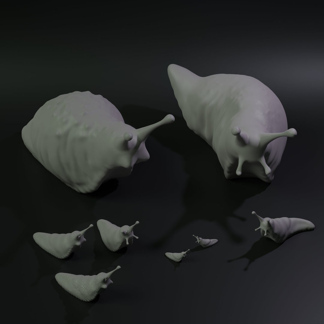 Dnd Slugs Bundle TTRPG Miniatures STL Download - Etsy