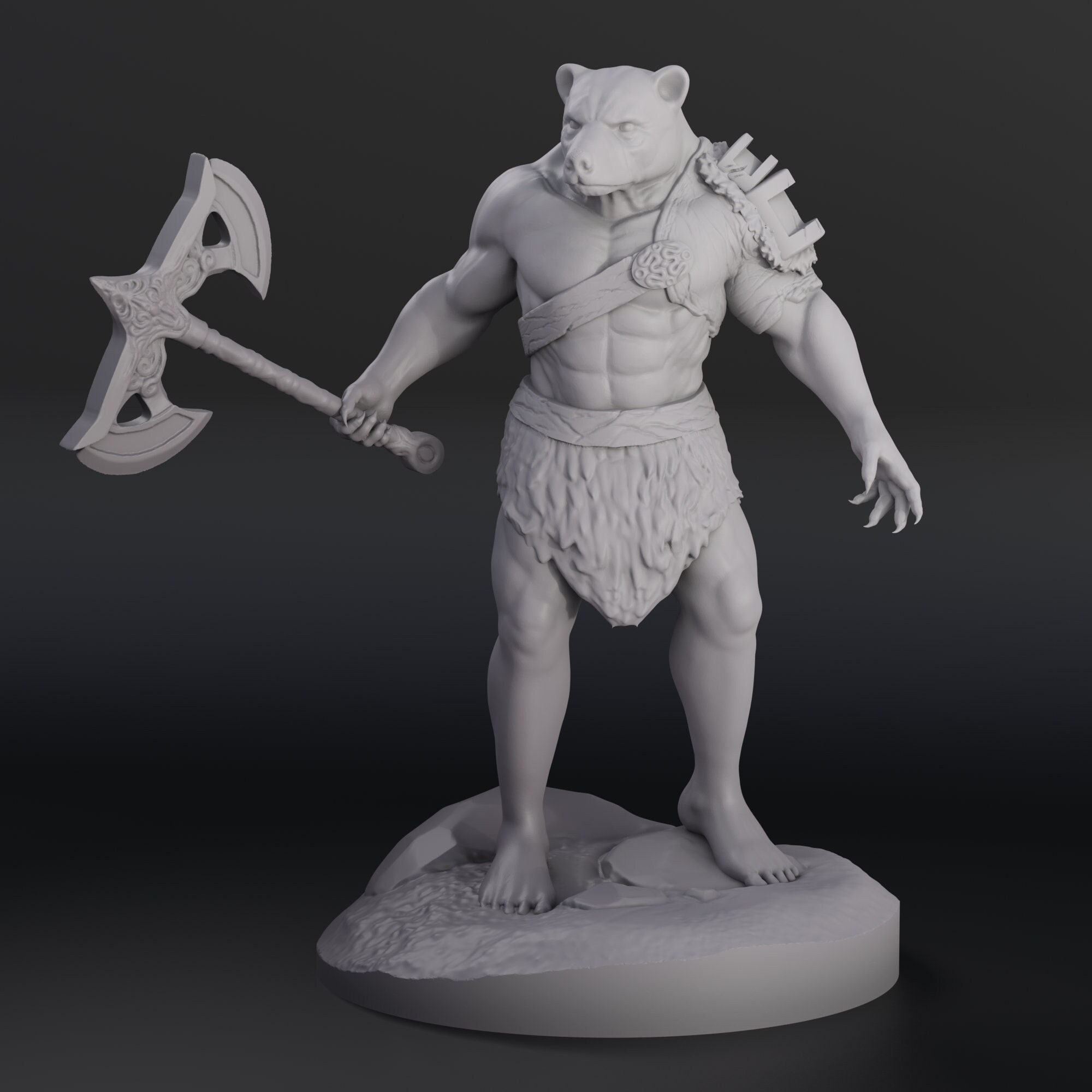 Werebear | TTRPG Miniature | STL Download - Etsy