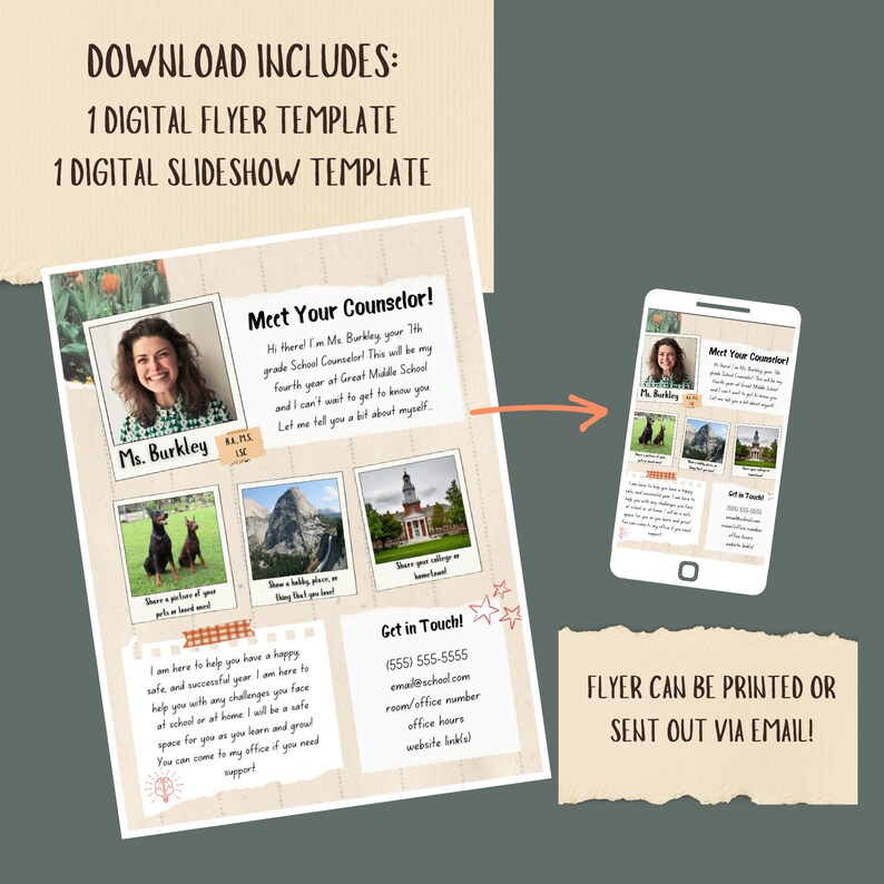 Meet the Counselor | School Counseling Editable Template | Slideshow ...