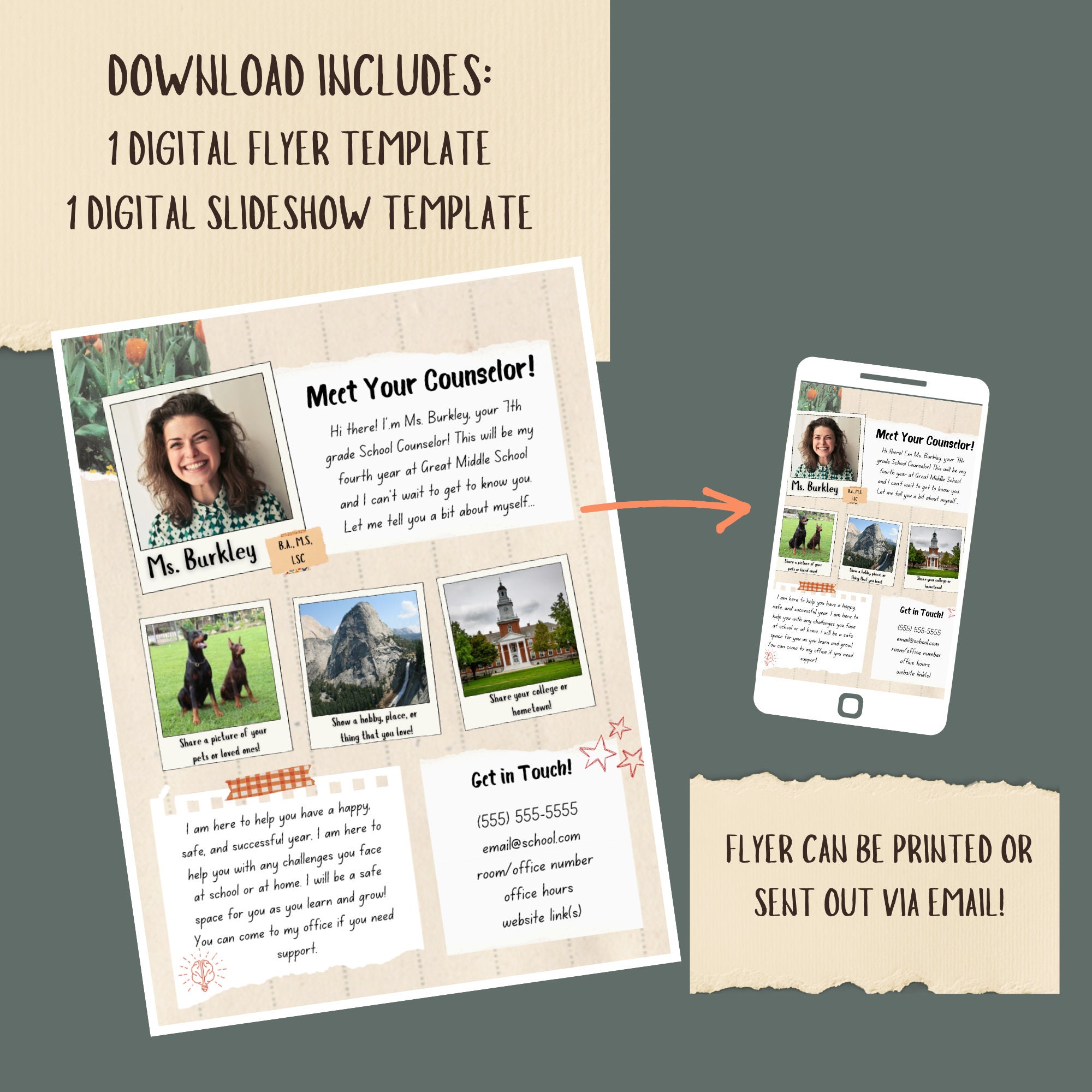 Meet the Counselor | School Counseling Editable Template | Slideshow ...