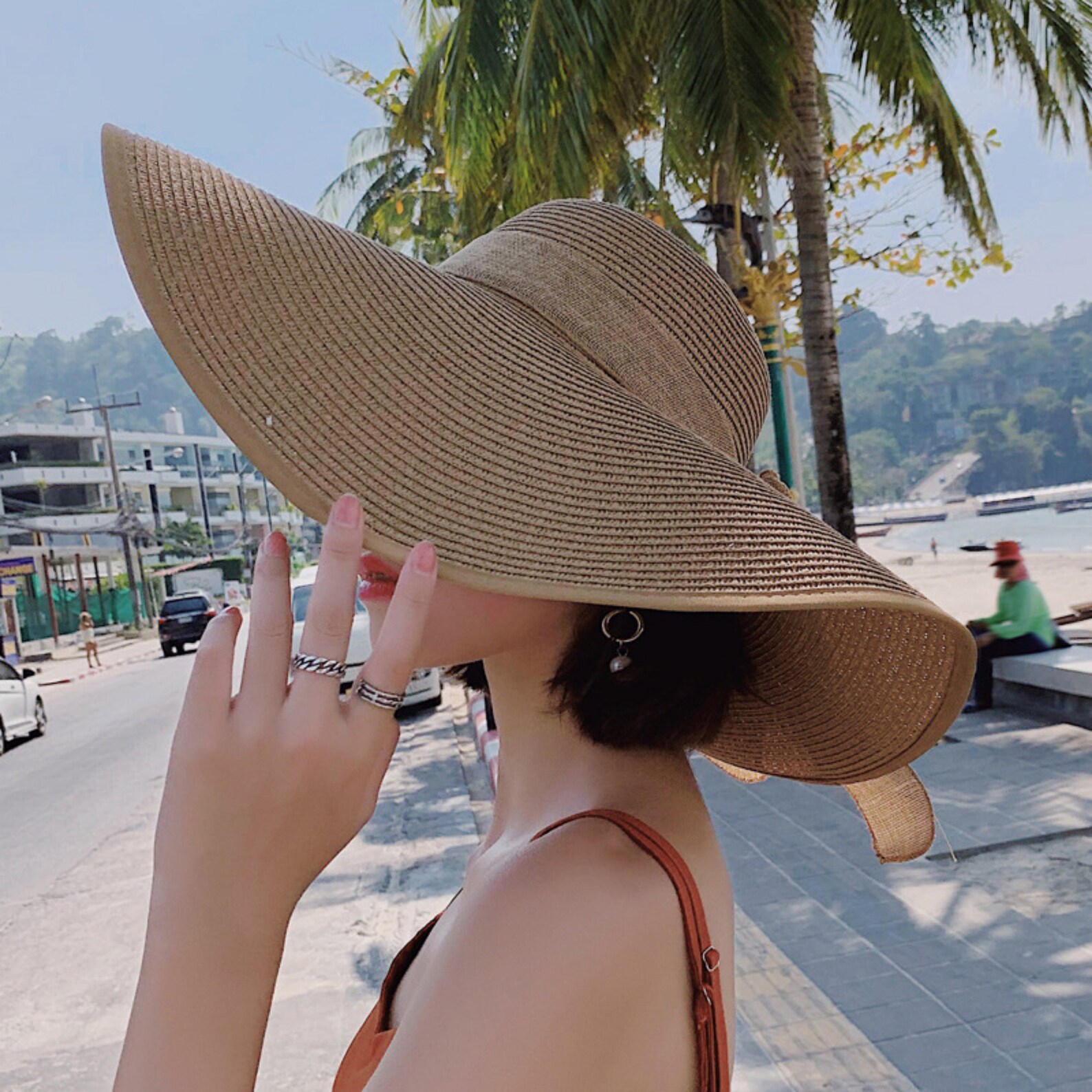 Summer Fedora Straw Hat Bohemian Bali Panama Style Sun Hat W. - Etsy