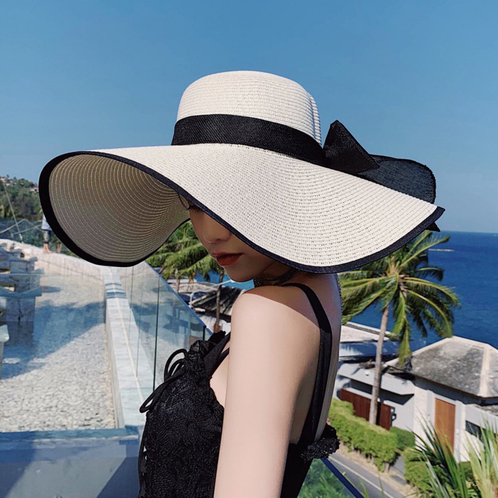 Summer Fedora Straw Hat Bohemian Bali Panama Style Sun Hat W. - Etsy