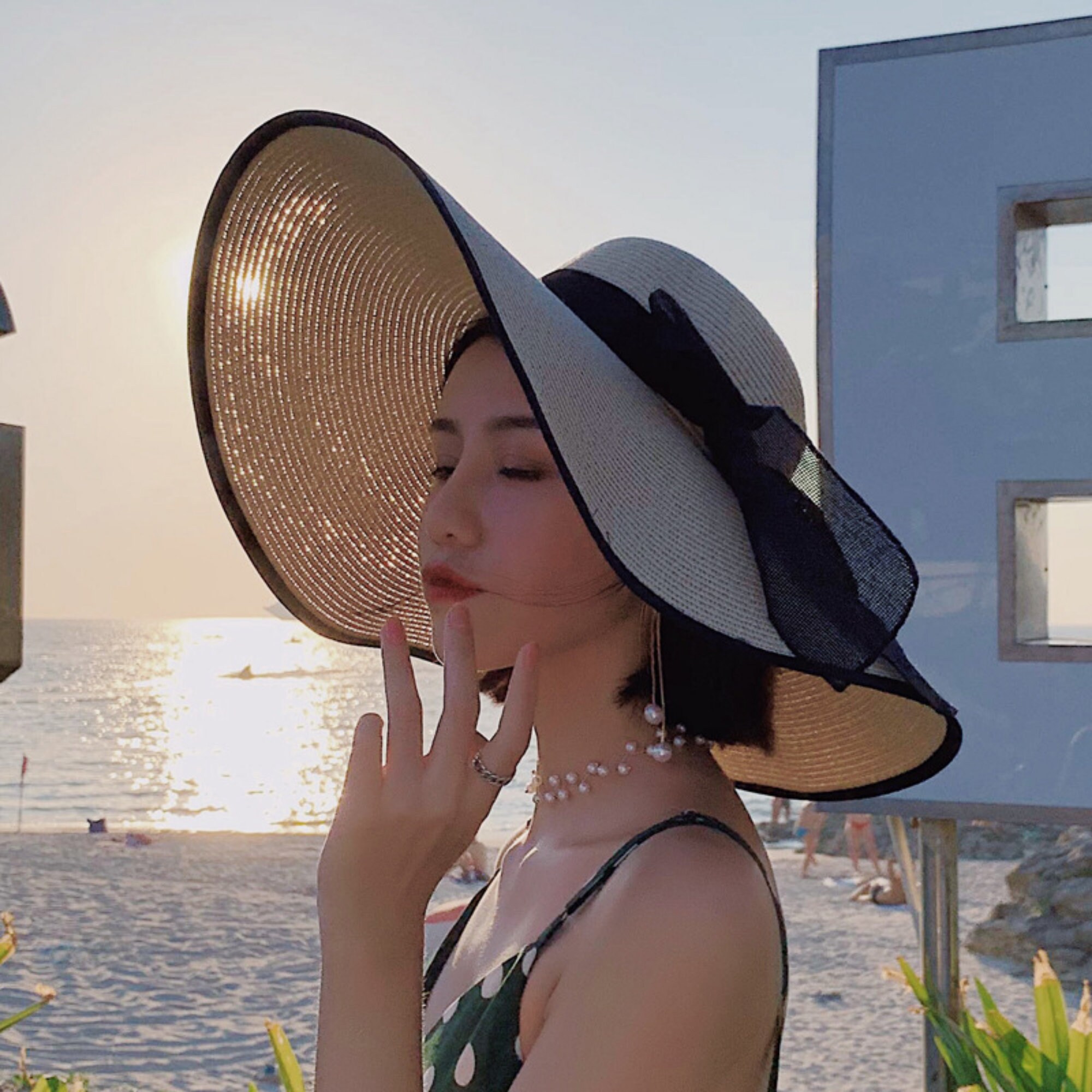 Summer Fedora Straw Hat Bohemian Bali Panama Style Sun Hat W. - Etsy