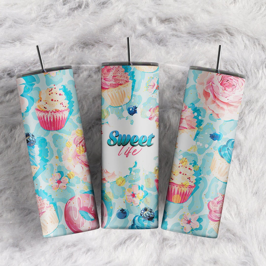 Seamless Sweet Life Tumbler Candy Donut Ice Cream Summer Vibes - Etsy