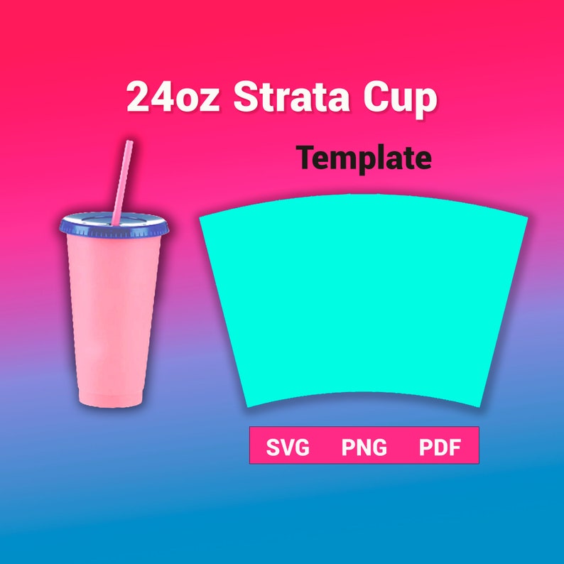 24oz Strata Cup Tumbler Template Sublimation for Use - Etsy