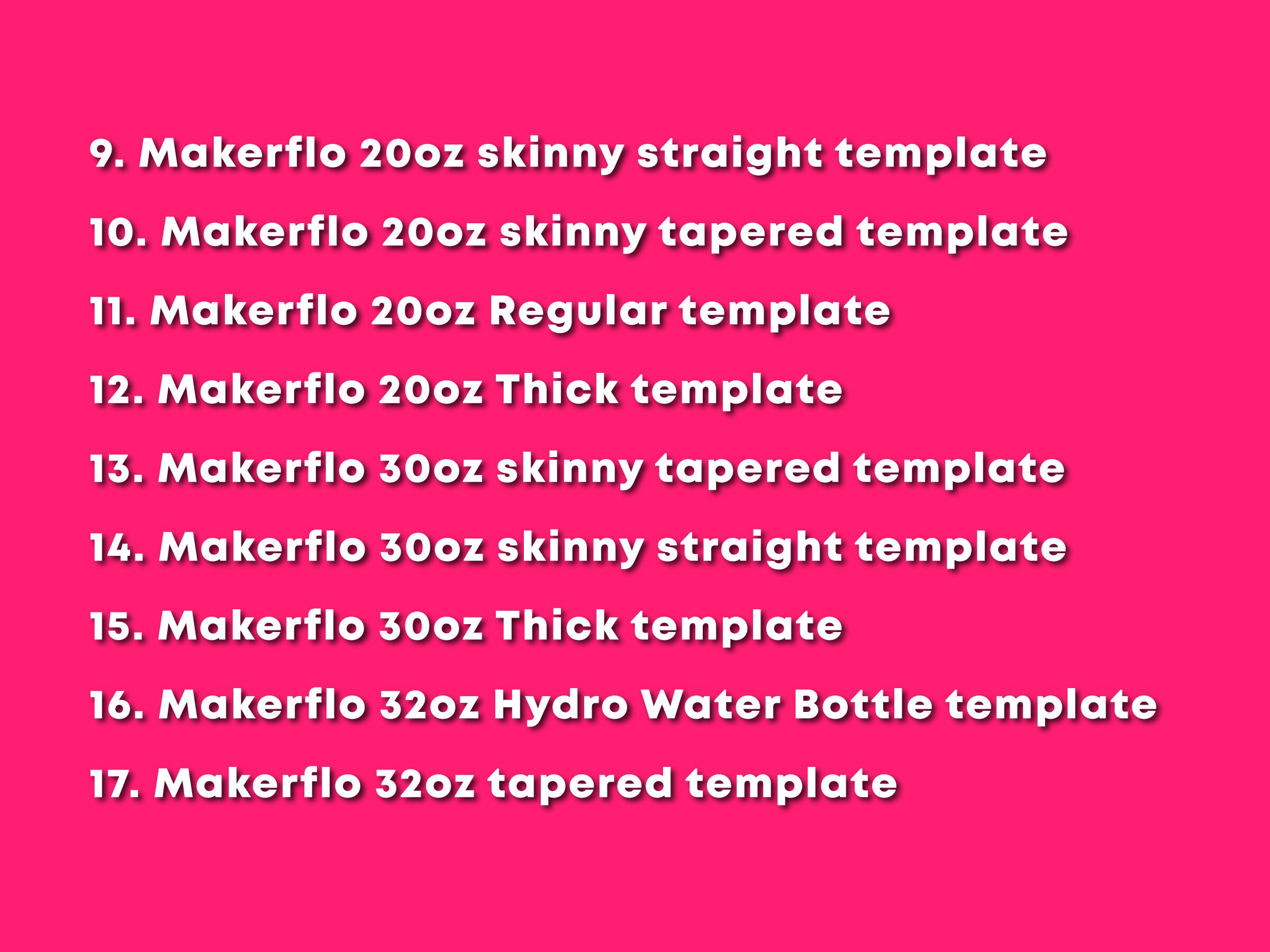 MAKERFLO Tumblers Template SVG Bundle Sublimation Templates - Etsy UK